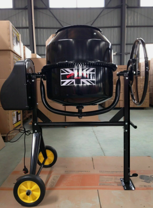 Large Professional Cement Mixer 140 Litres 240V 550W Portable Concrete ...