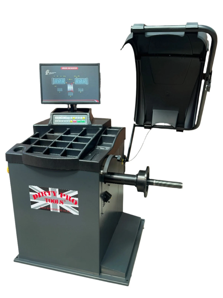 WHEEL BALANCER TYRE MACHINE FULLY AUTOMATIC WITH LASER LCD ELECTRIC NE ...