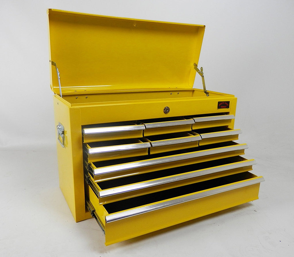 Large Lightweight 9 Drawer Tool Chest With Key Lock And US Ball Bearin ...