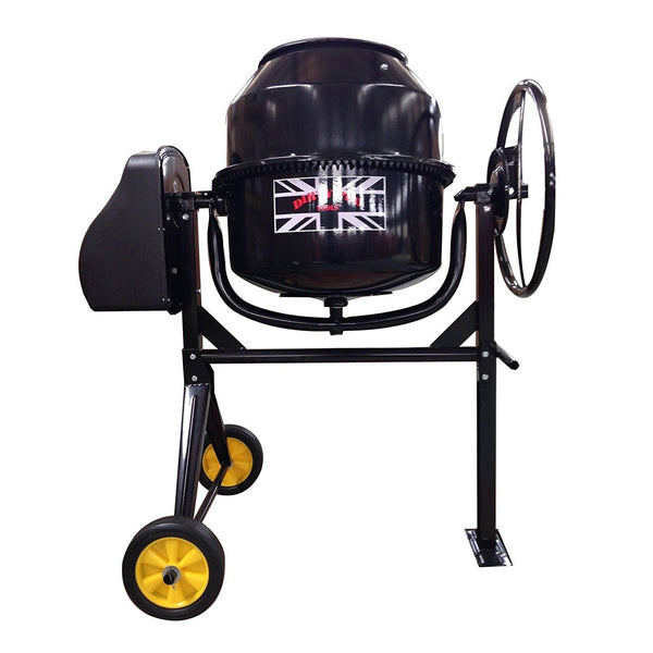 Large Professional Cement Mixer 140 Litres 240V 550W Portable Concrete ...